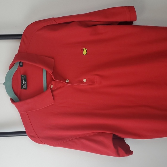 Masters | Shirts | Vintage Master Collection Embroidery Red Cotton Polo ...